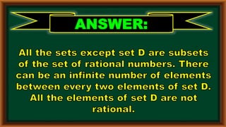 Subsets of real numbers | PPT