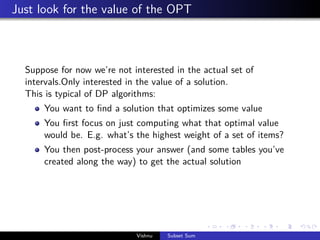 Subset sum problem(dp) | PDF