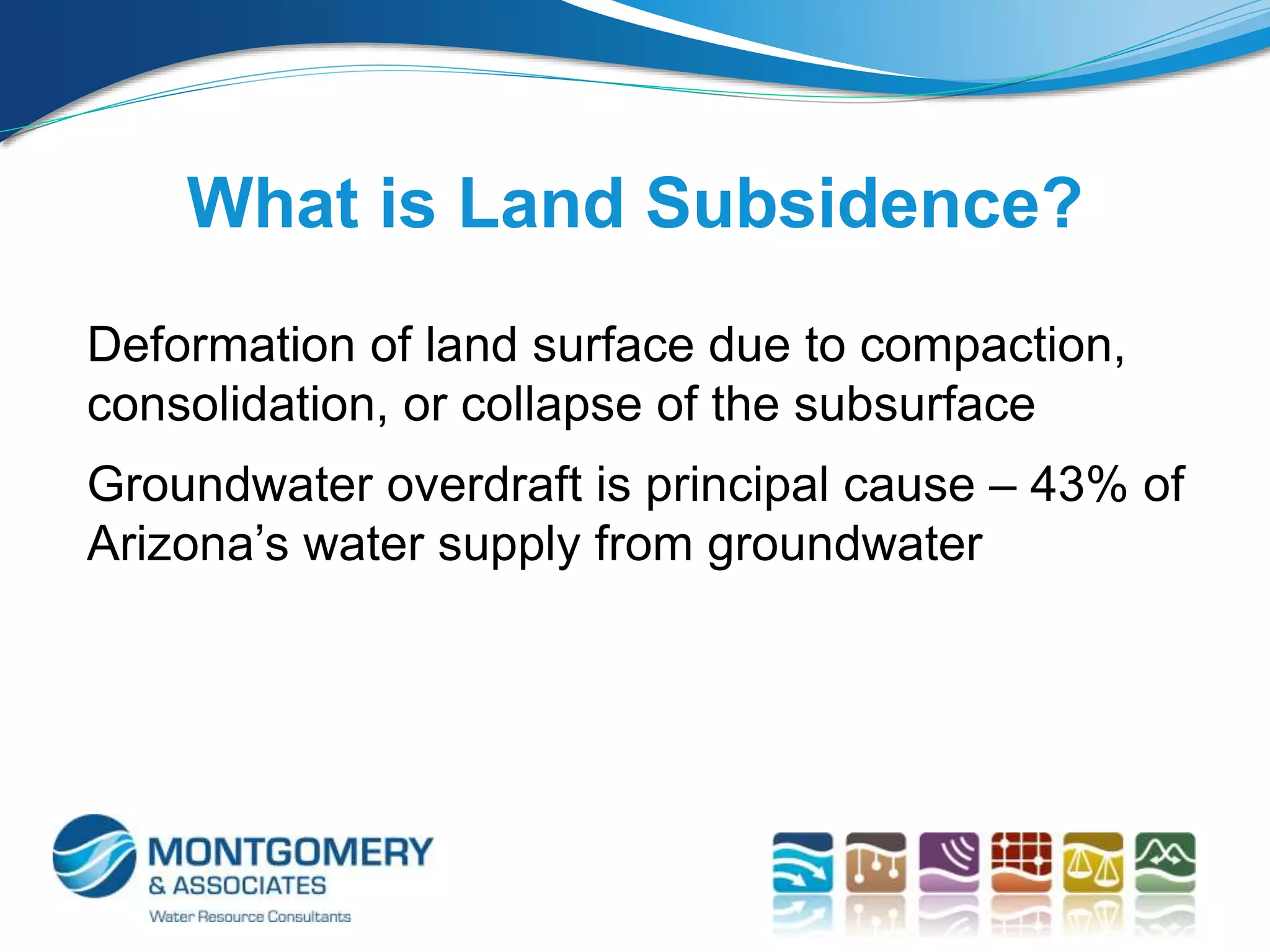 Land subsidence: what is it and why do we care? | PPT