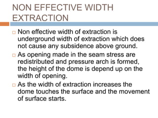 Subsidence control in coal mines | PPTX