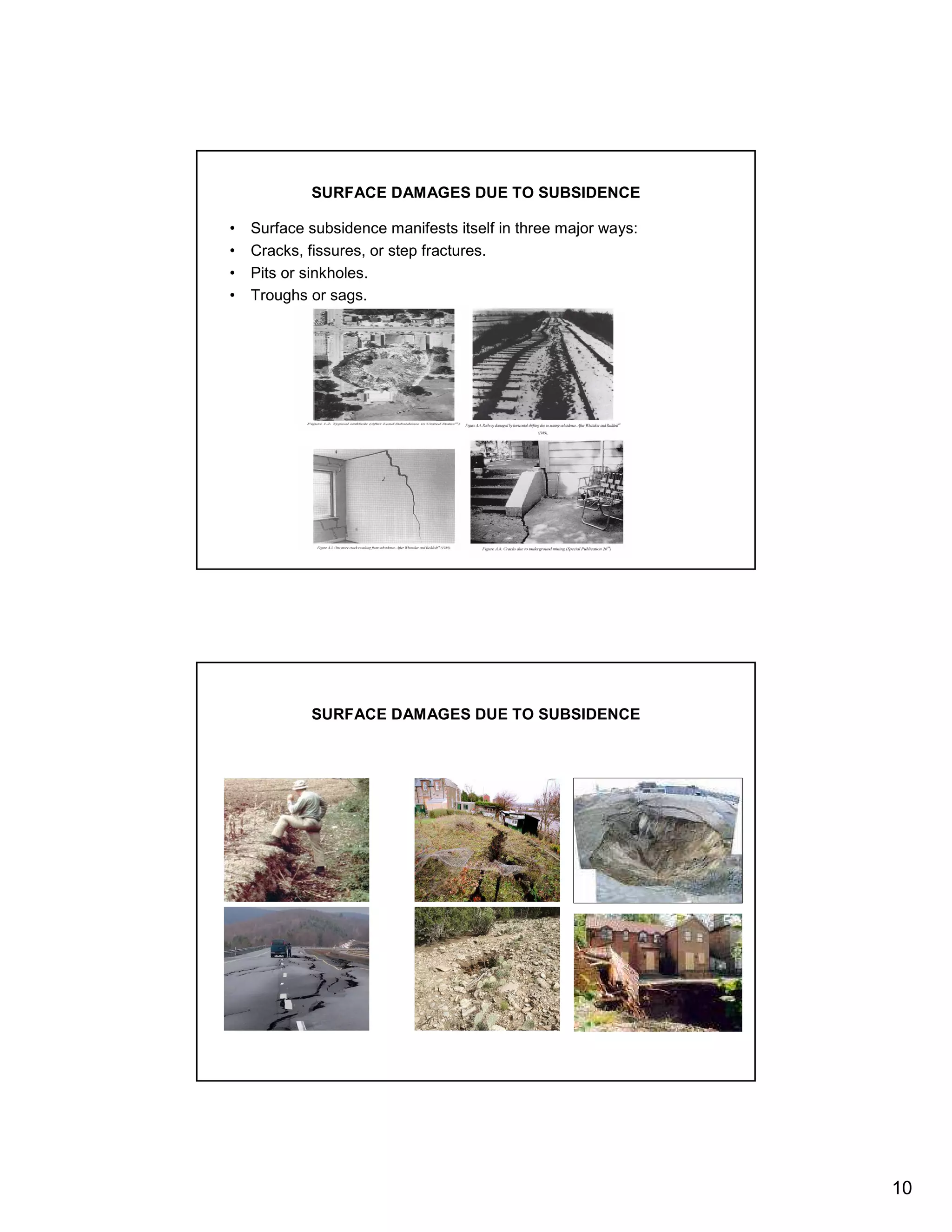 Subsidence in coal mines | PDF