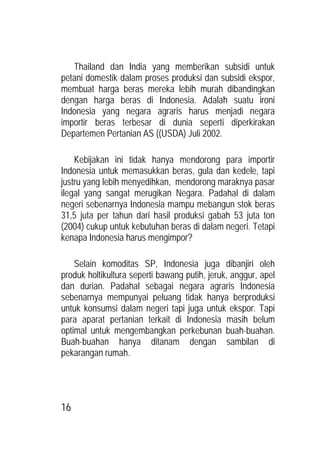Subsidi Pertanian Terpadu | PDF