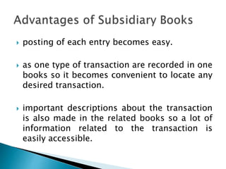 subsidiary books.pptx | Free Download