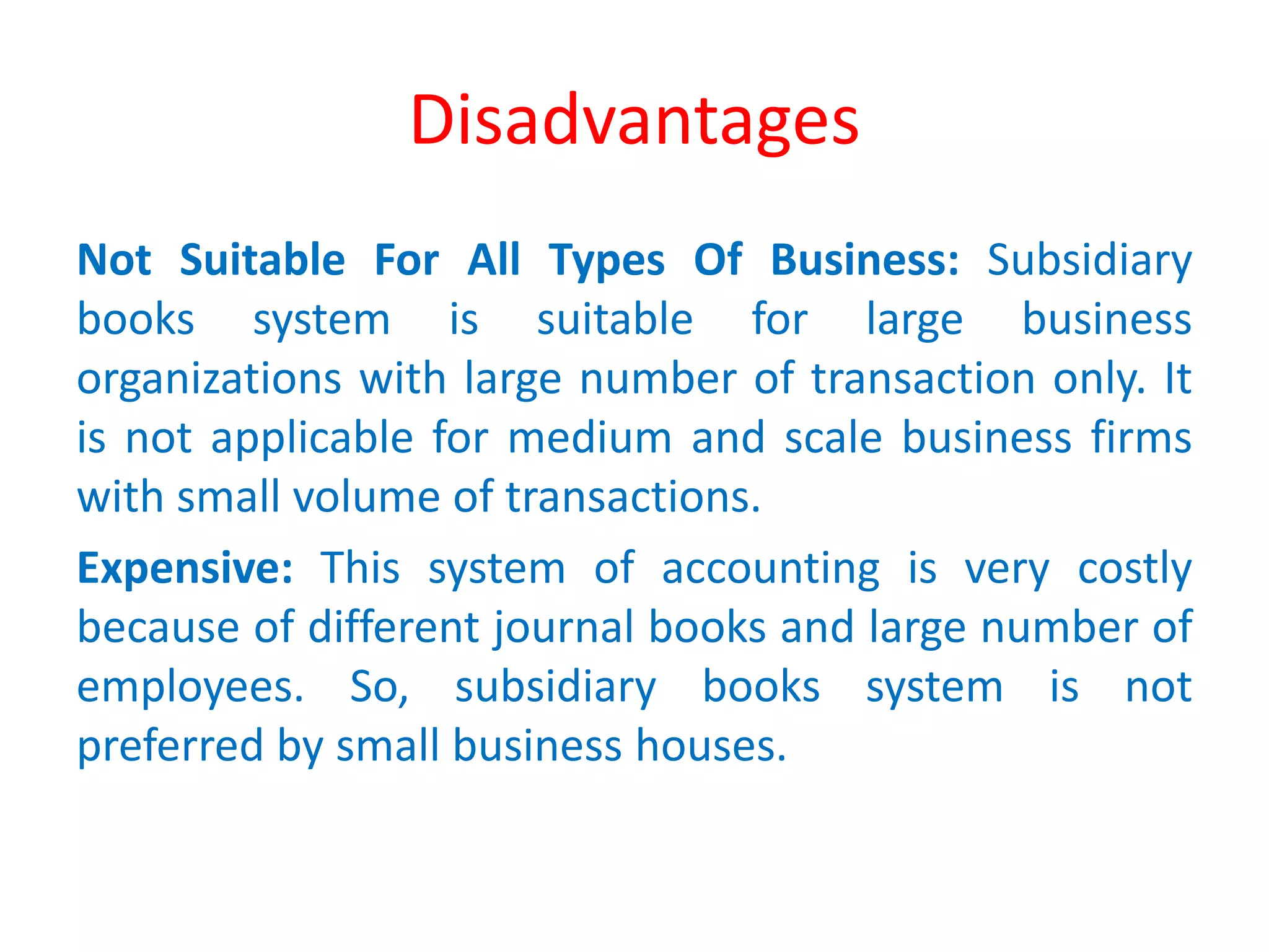 Subsidiary books of account | PPTX