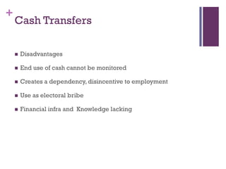 Subsidies and cash transfers | PPTX