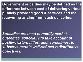 Subsidies In India | PPT