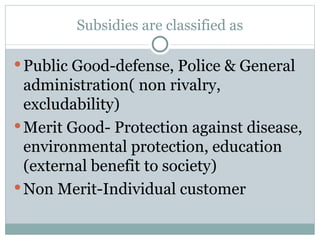 Subsidies In India | PPT