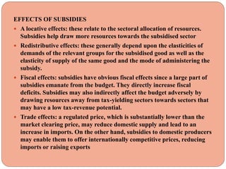 Subsidies in india | PPTX