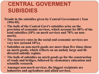 Subsidies in india | PPTX