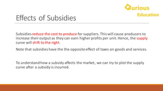 Subsidies Notes - A-level & IB Economics | PDF