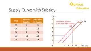 Subsidies Notes - A-level & IB Economics | PDF