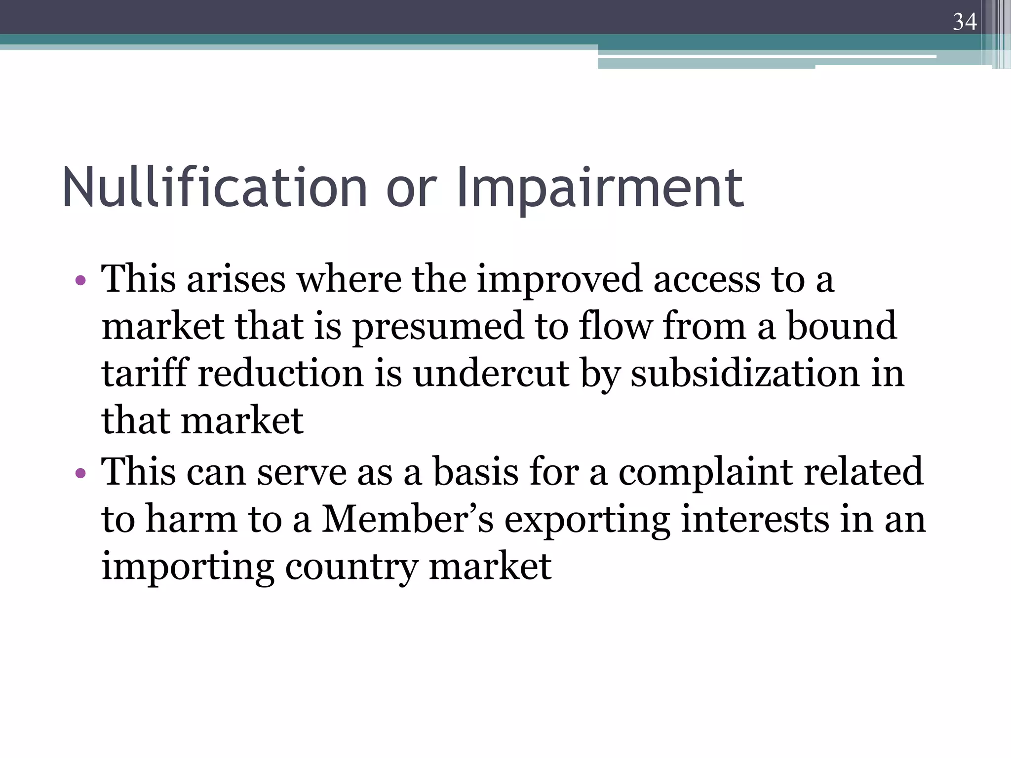 WTO Agreement on Subsidies and Countervailing Measures | PDF
