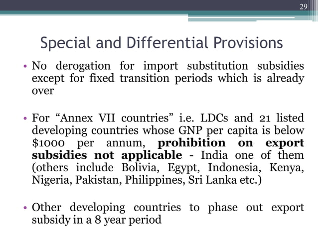 WTO Agreement on Subsidies and Countervailing Measures | PDF