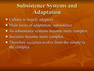 Subsistence Systems | PPT
