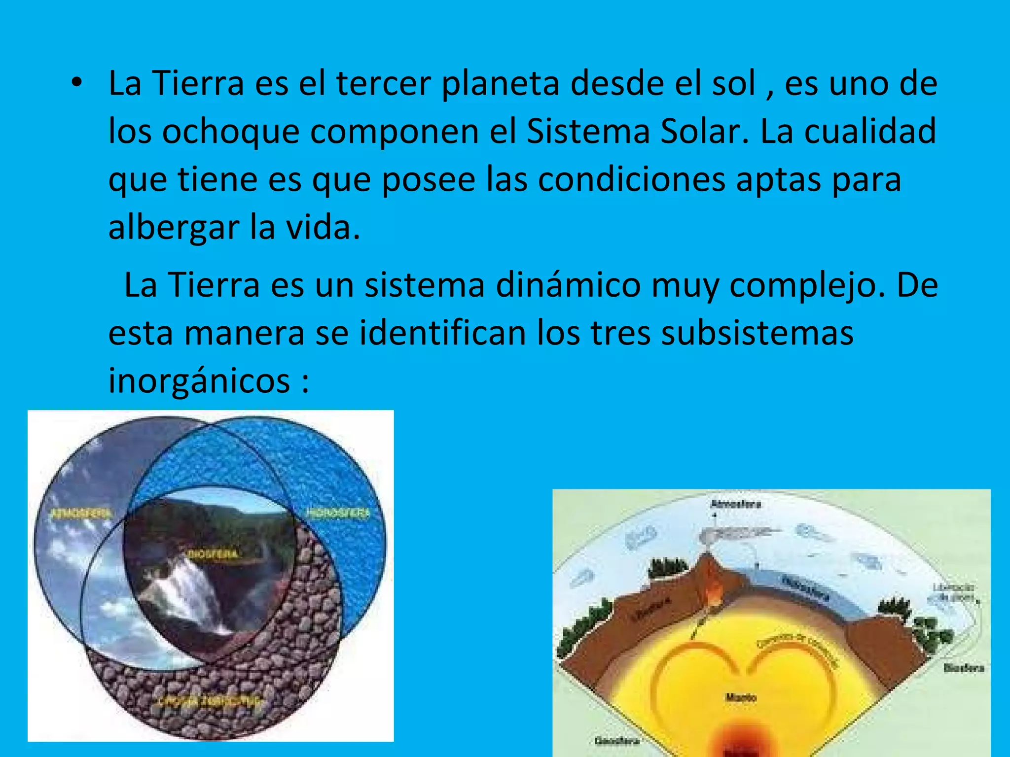Subsistemas terrestres. 1ro a | PPT