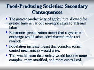 Subsistence Systems: Food Producing Systems | PPT