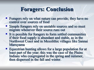 Subsistence Systems: Introduction and Food Collectors | PPT