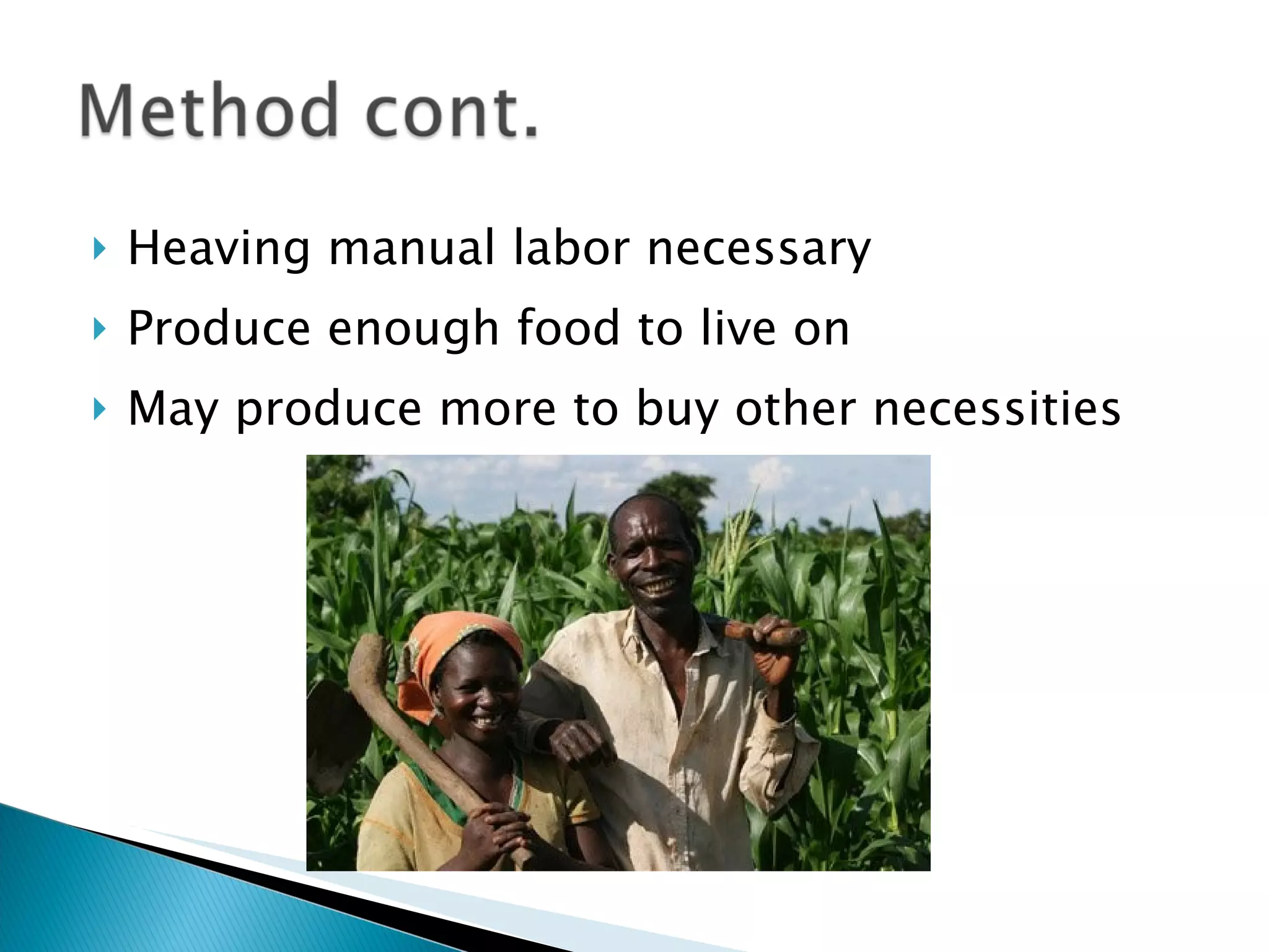 Subsistence Farming In The Developing World | PPT