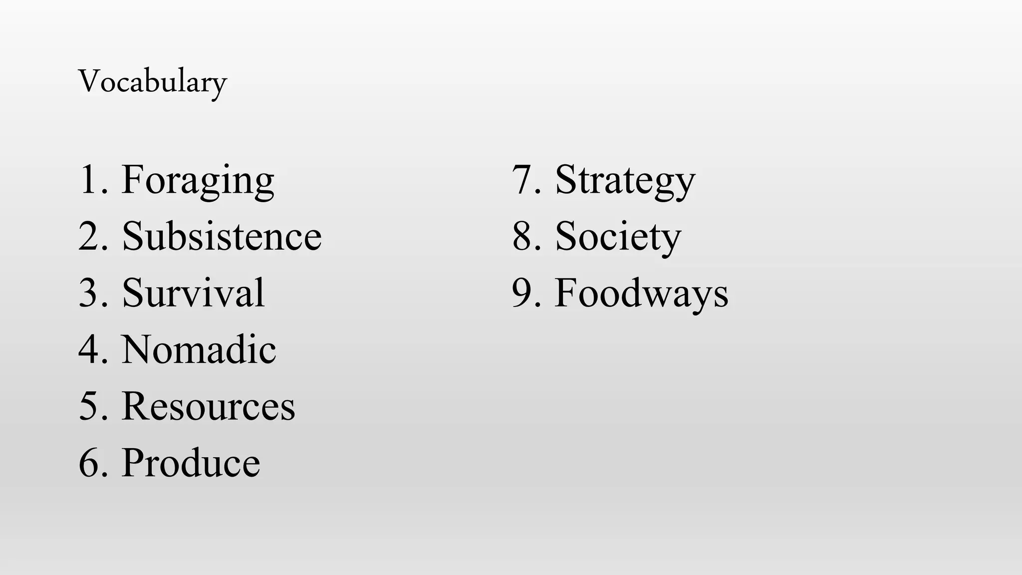 Subsistence strategies | PPT