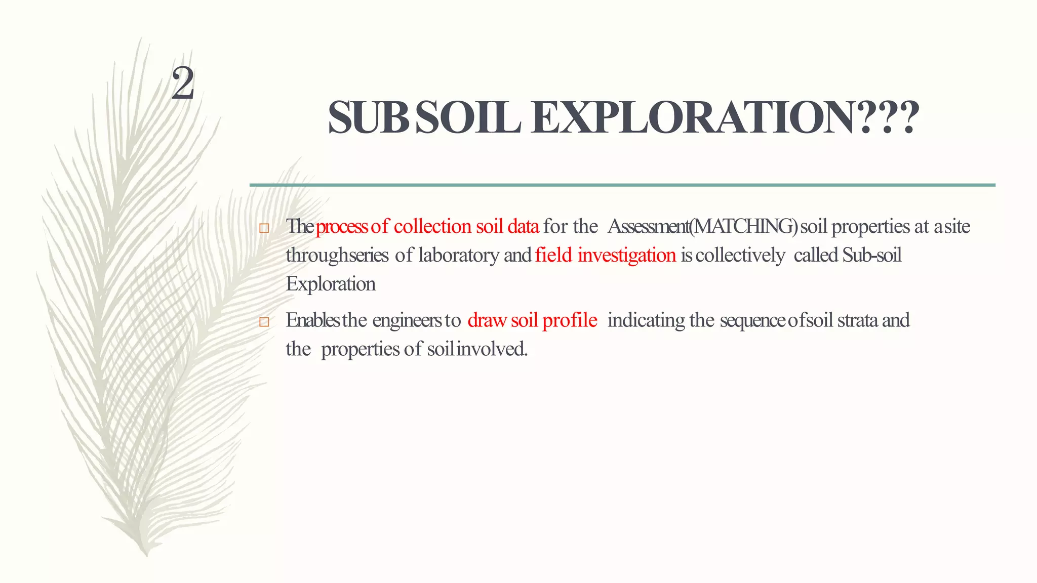 Subsoil exploiration | PPTX