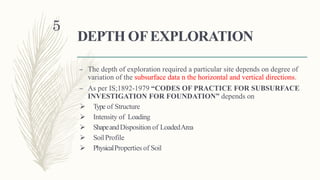 Subsoil exploiration | PPTX