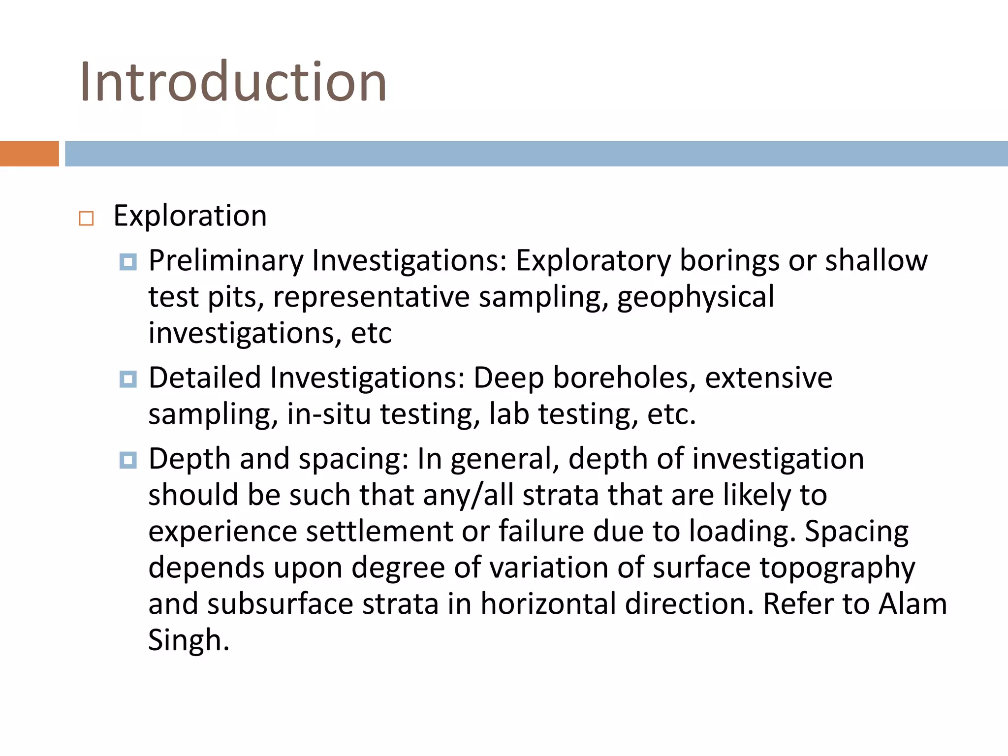 Sub soil exploration | PPTX