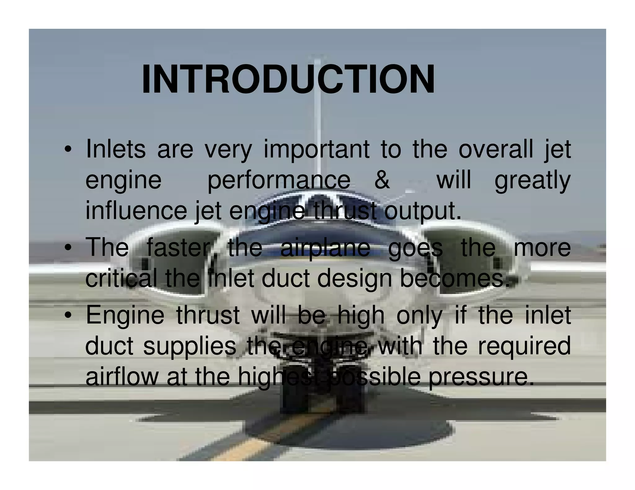Subsonic and supersonic air intakes | PDF