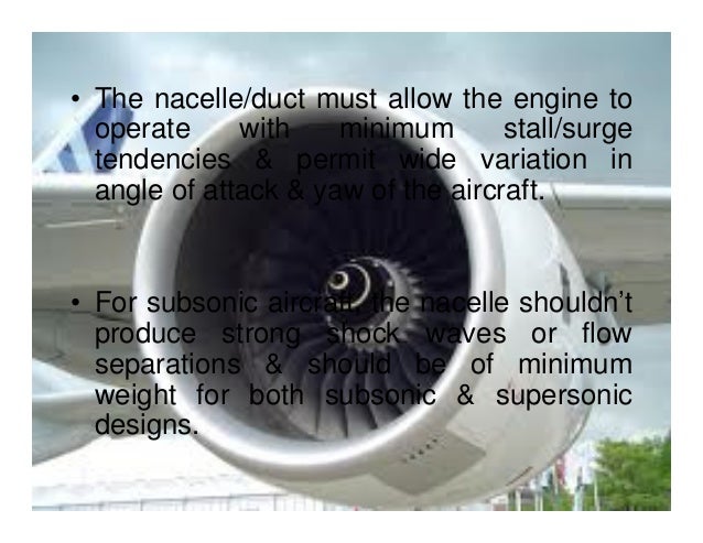 Subsonic and supersonic air intakes