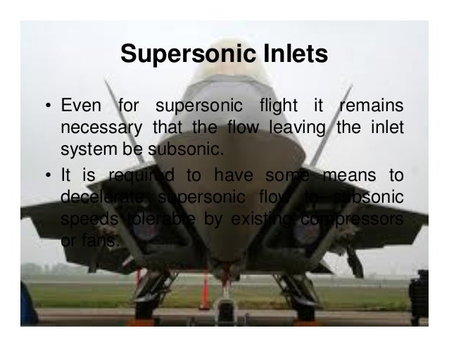 Subsonic and supersonic air intakes