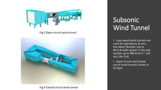 Subsonic wind tunnel with animation | PPT