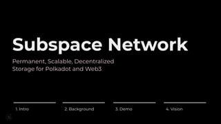 Subspace | PDF | Data Storage and Warehousing | Computing