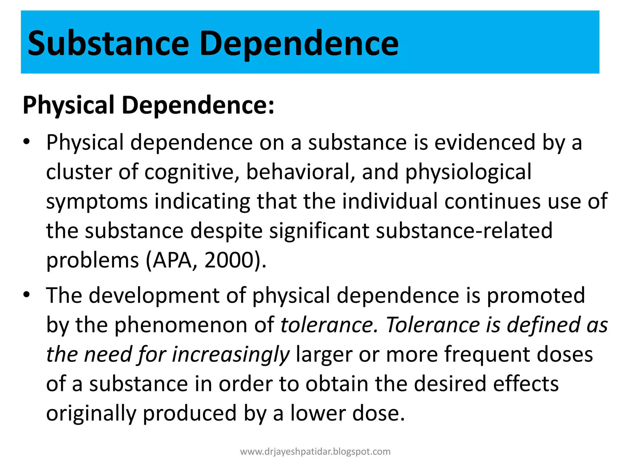 Substance related disorders | PPSX