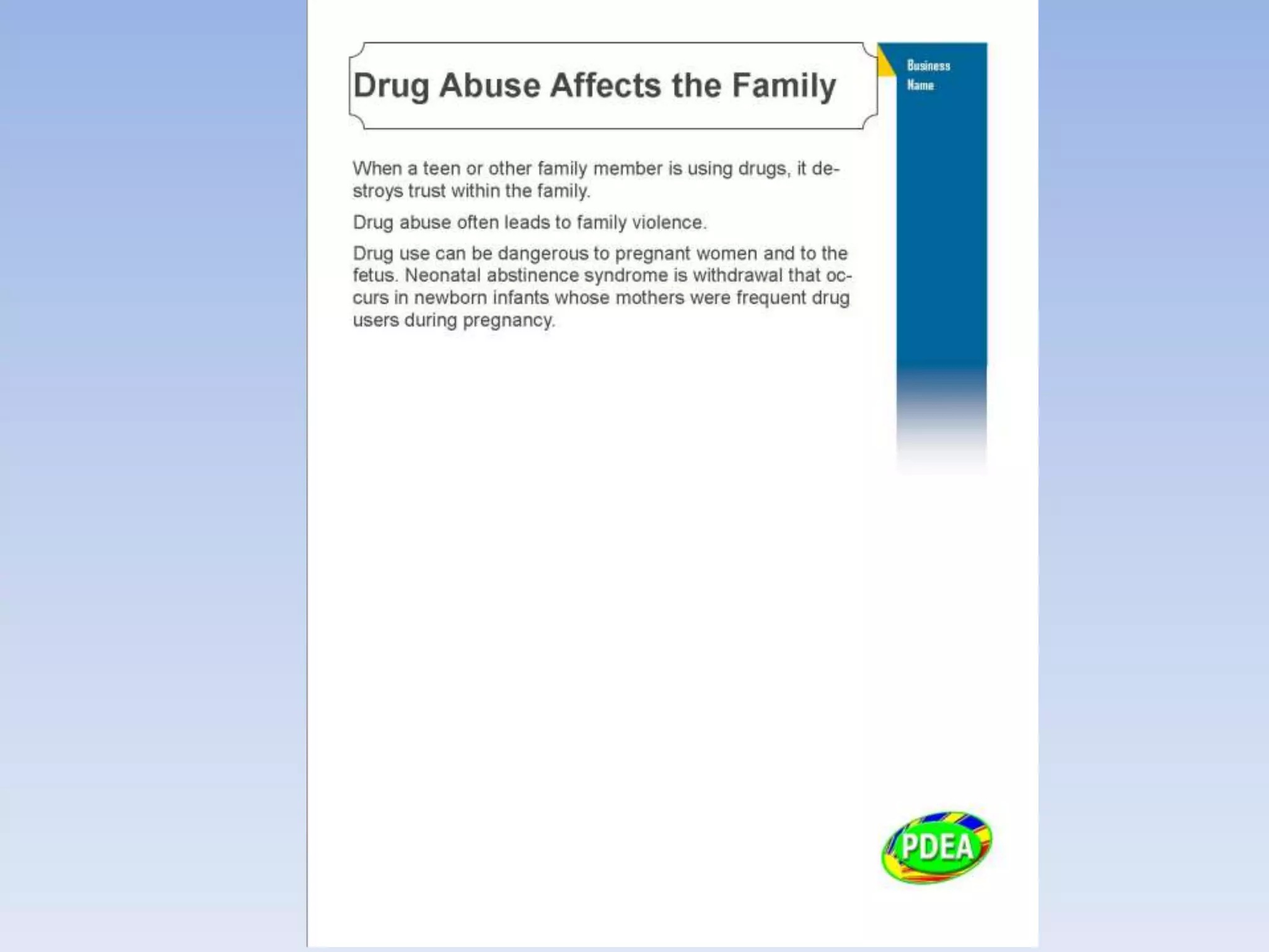 Substance Abuse Prevention Module | PPT