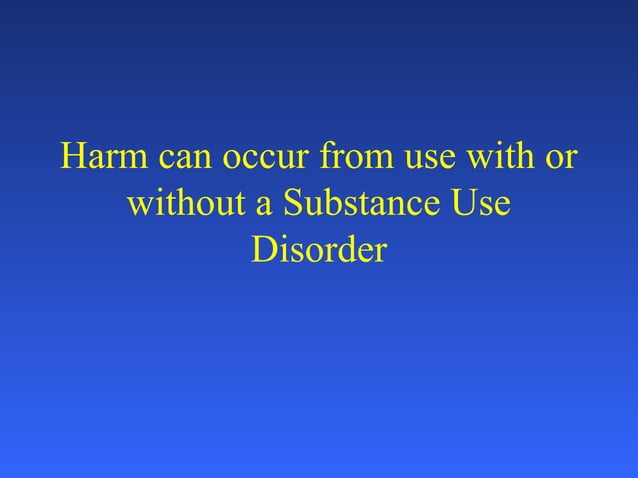 Substance use disorders | PPT