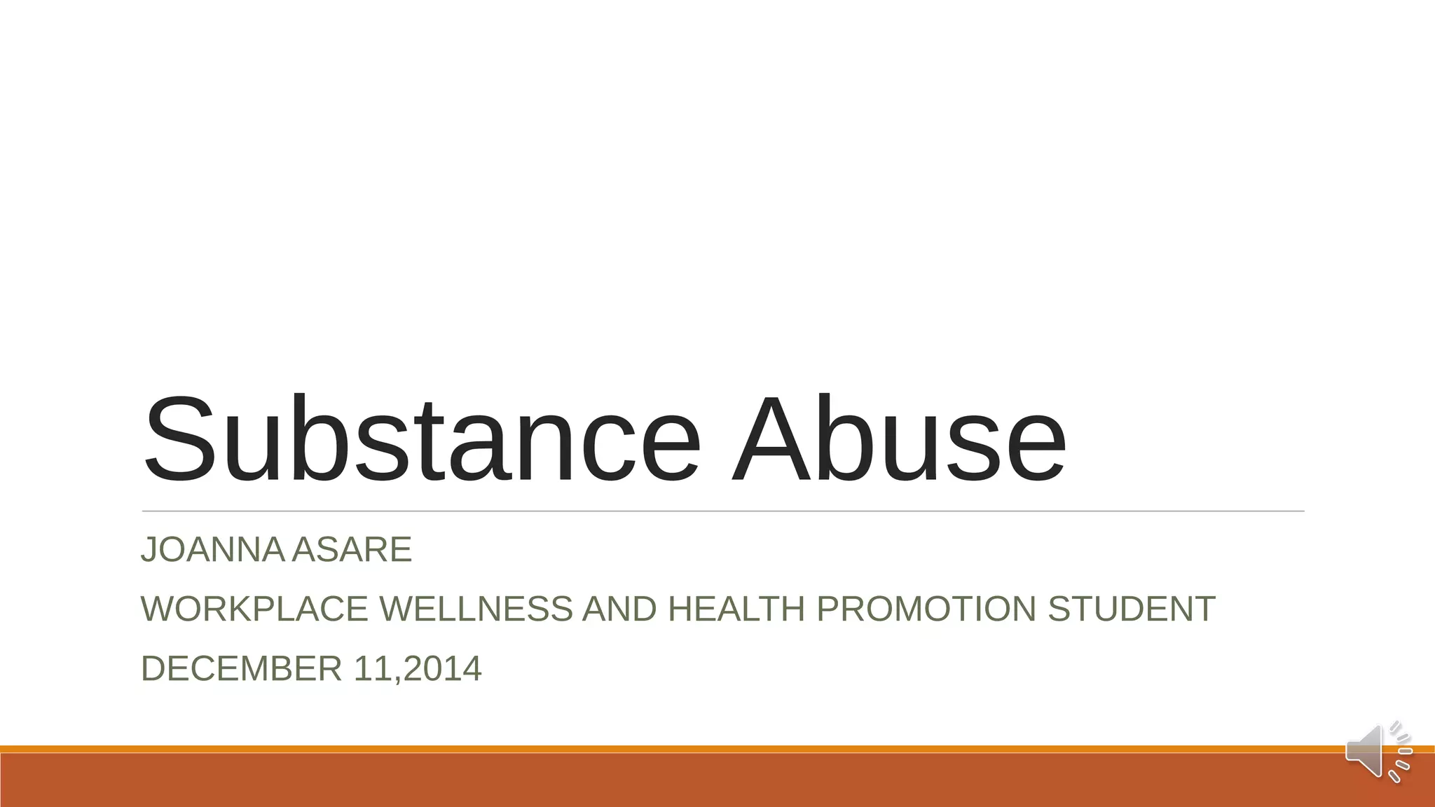 Substance abuse | PPT