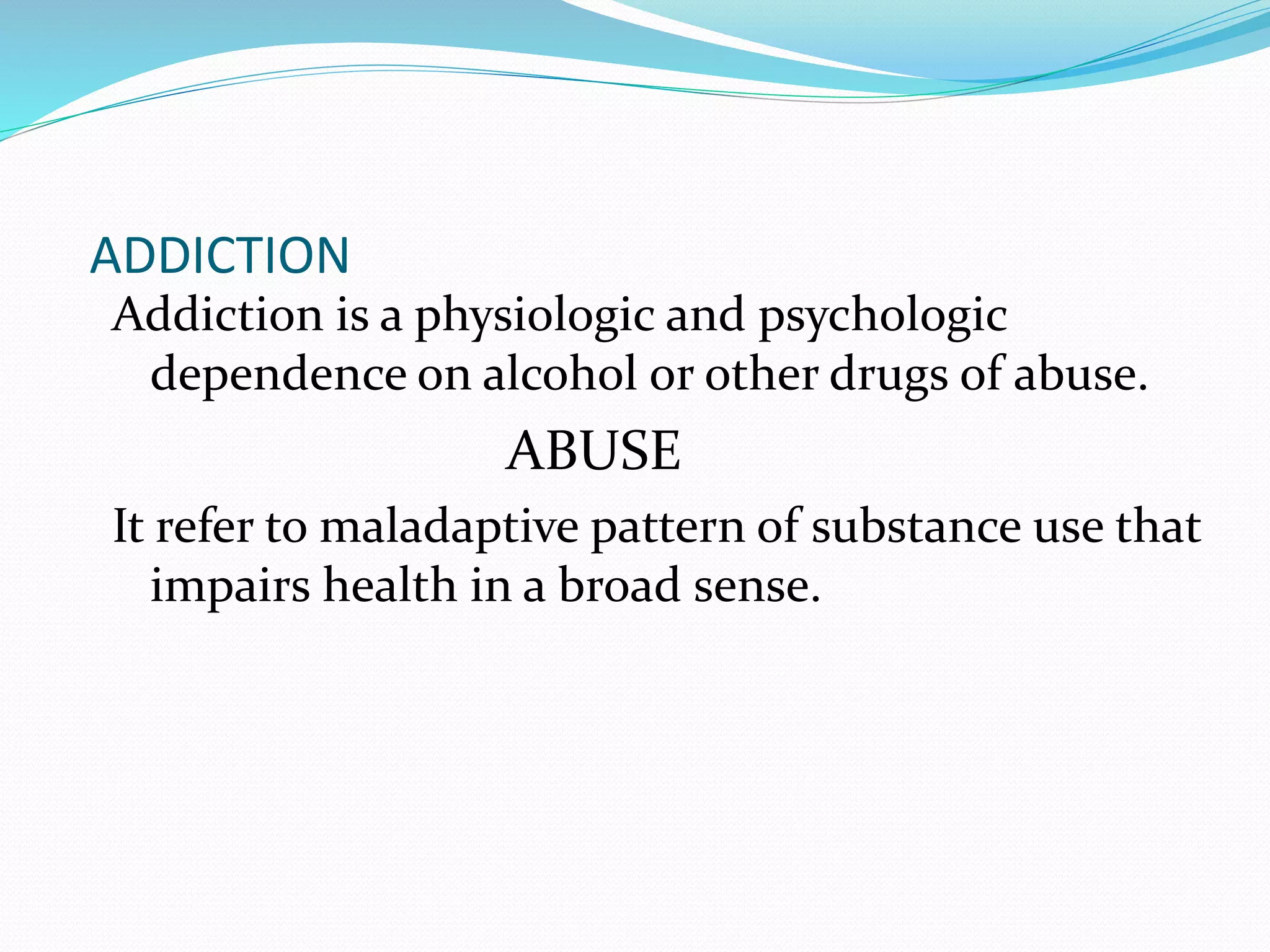 Substance abuse | PPTX