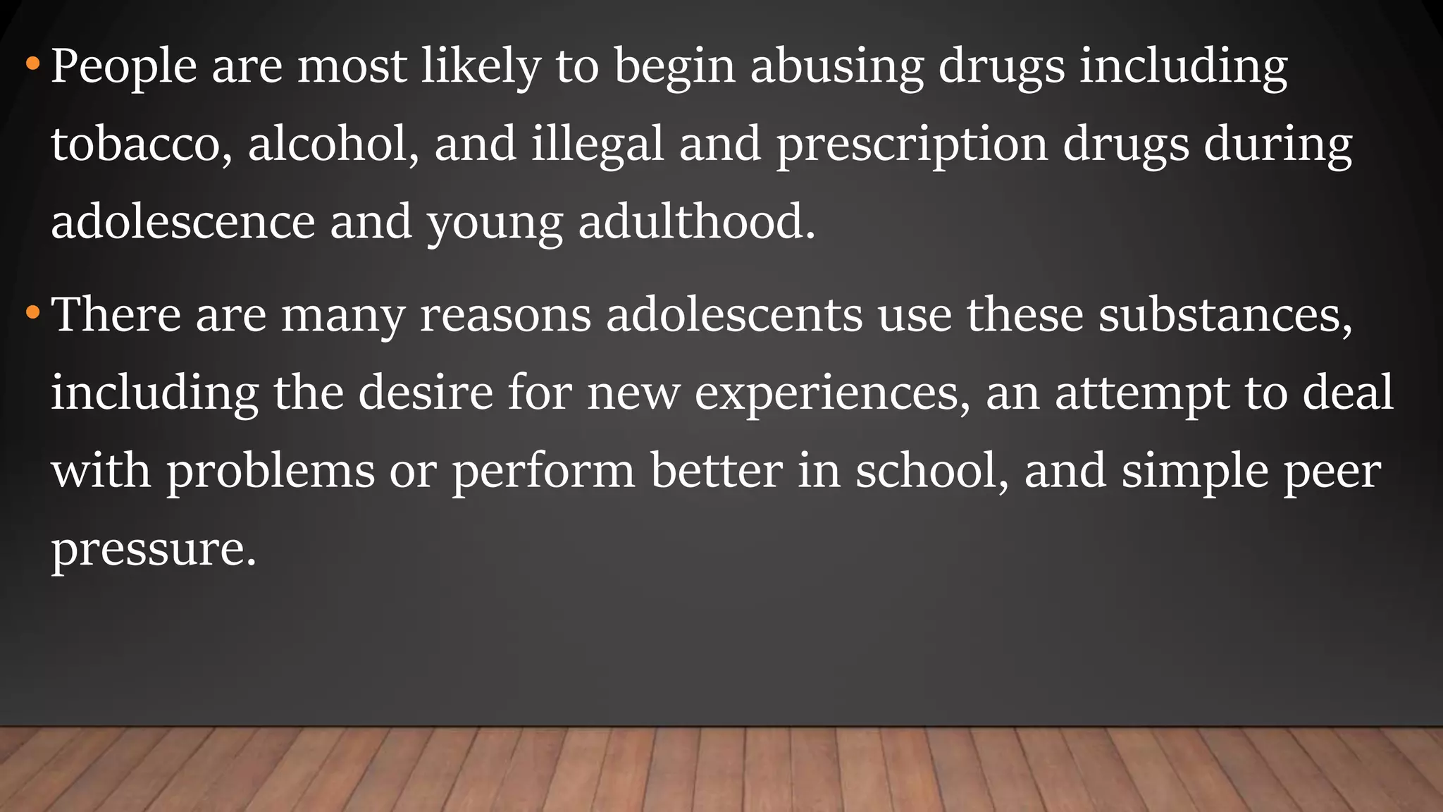 Substance abuse | PPTX | Substance Abuse | Diseases and Conditions