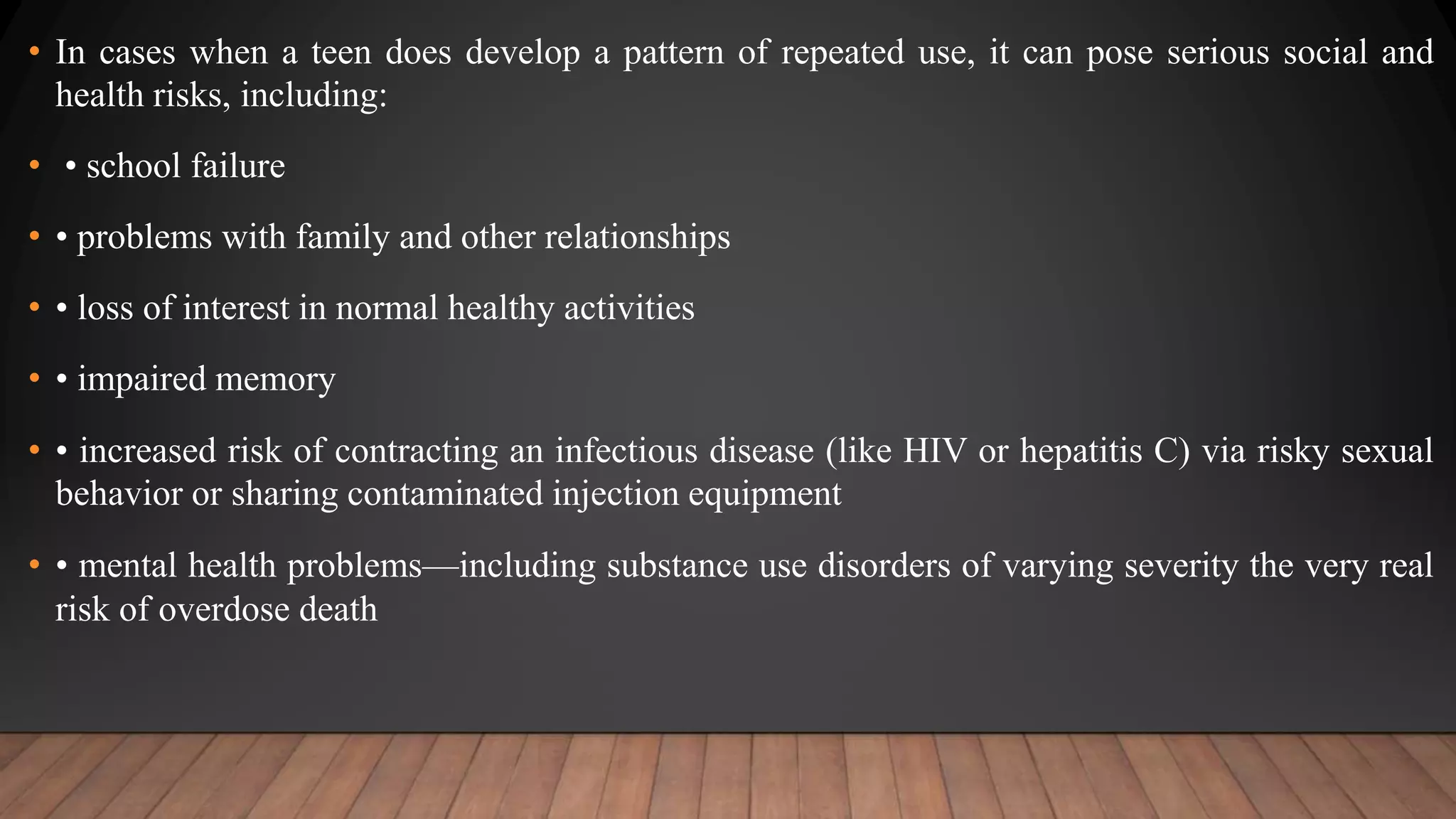 Substance abuse | PPTX | Substance Abuse | Diseases and Conditions