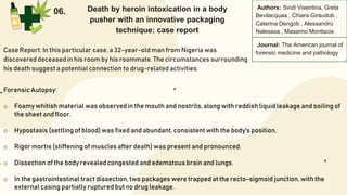 Substance of Abuse : Case studies and review. | PPTX