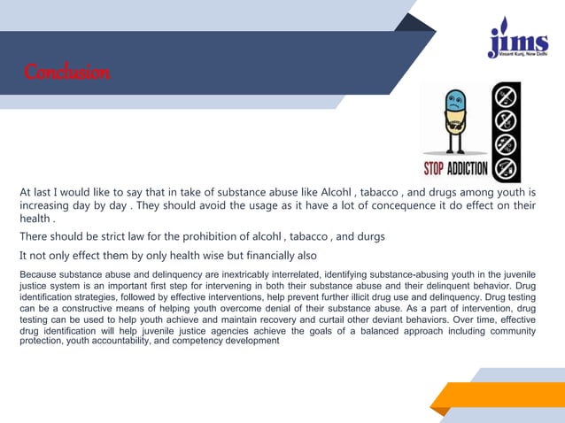 Substance abuse among youth | PPTX