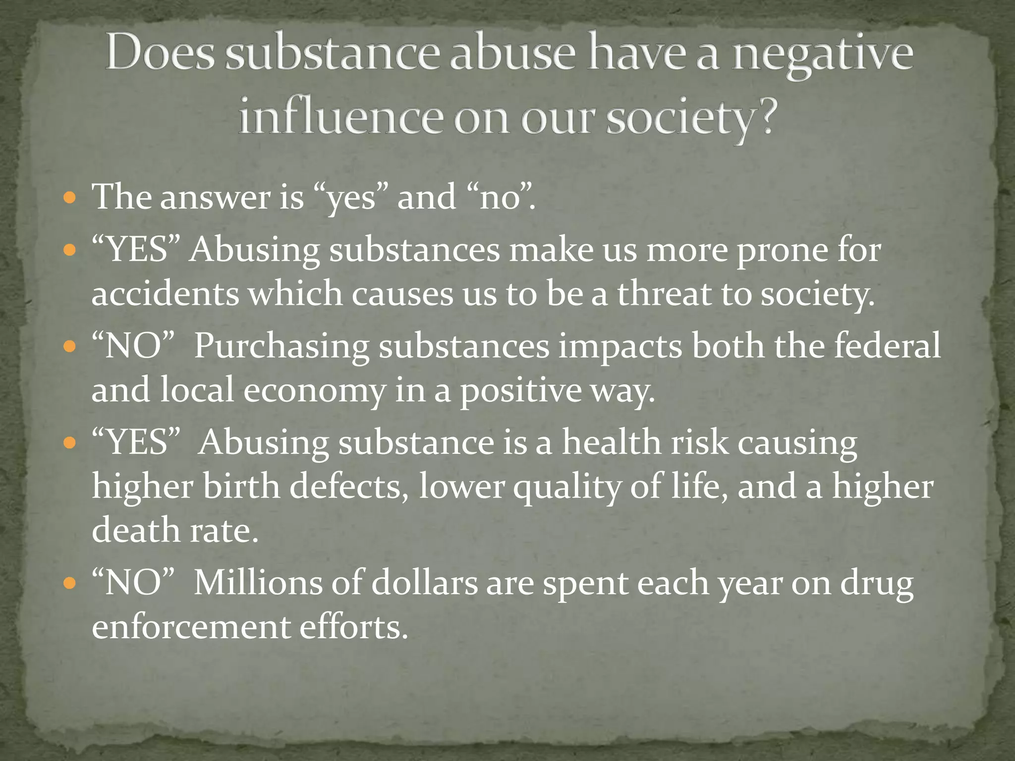 Substance Abuse And Society | PPTX