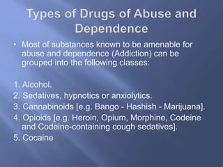 Substance abuse assignment | PPTX