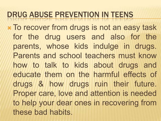 Substance Abuse Education | PPTX | Illegal Drugs, Tobacco, eCigarettes ...