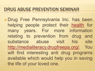 Substance Abuse Education | PPTX | Illegal Drugs, Tobacco, eCigarettes ...