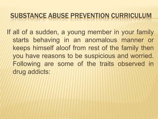 Substance Abuse Education | PPTX | Illegal Drugs, Tobacco, eCigarettes ...