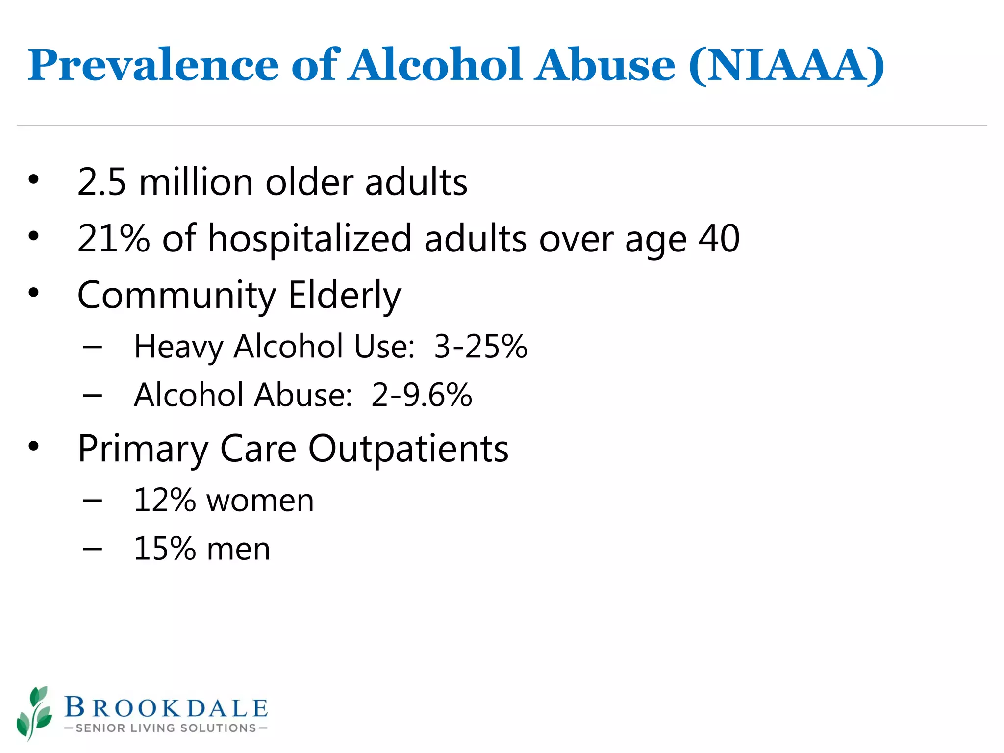 Substance Abuse in Older Adults | PPT