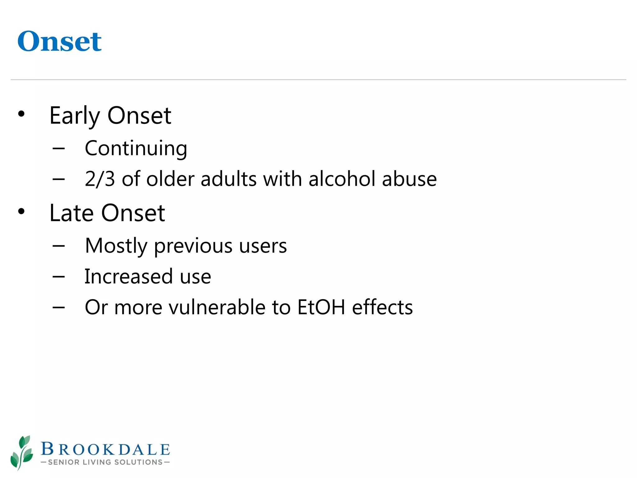 Substance Abuse in Older Adults | PPT