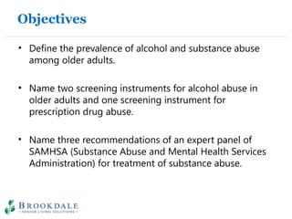 Substance Abuse in Older Adults | PPT