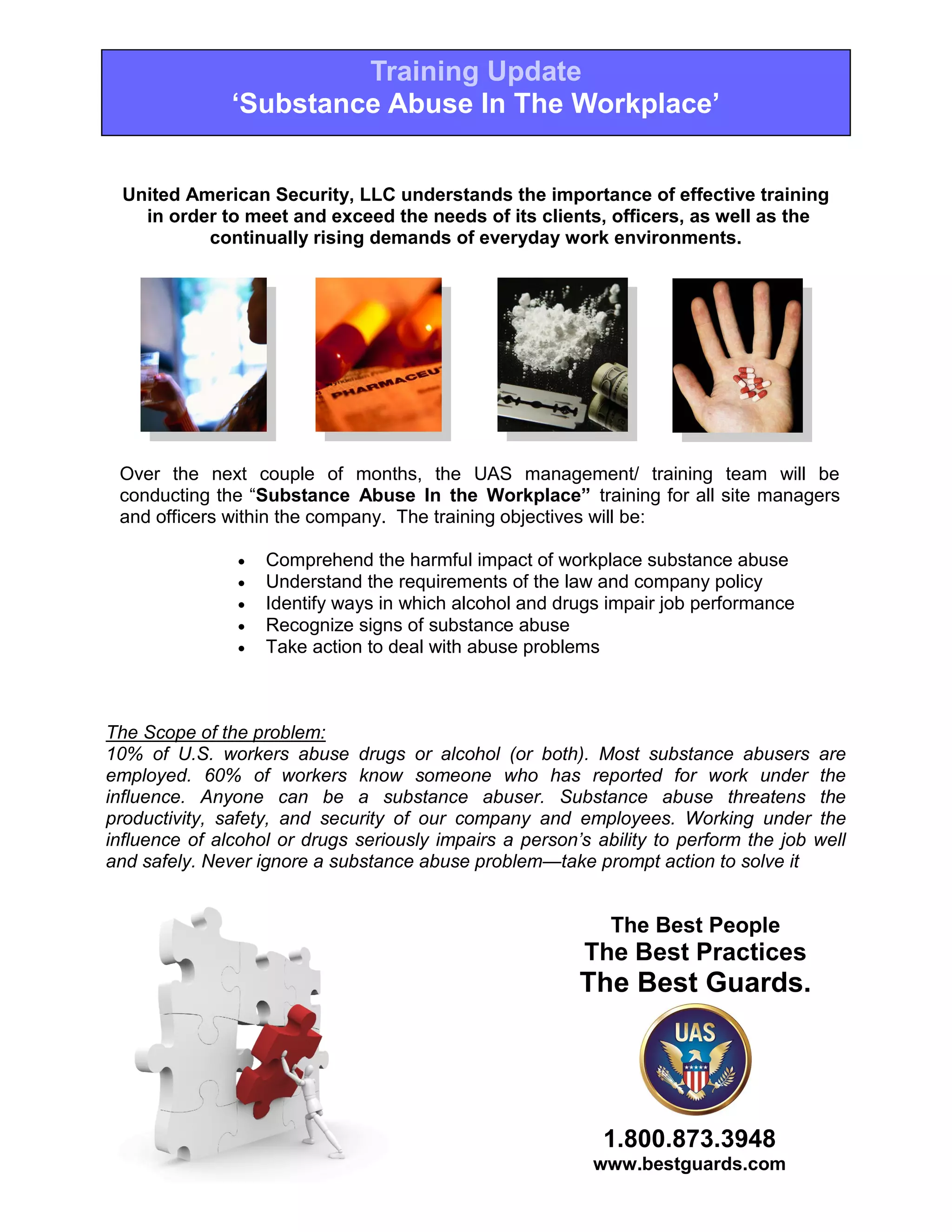 Substance abuse in the workplace flyer | PDF
