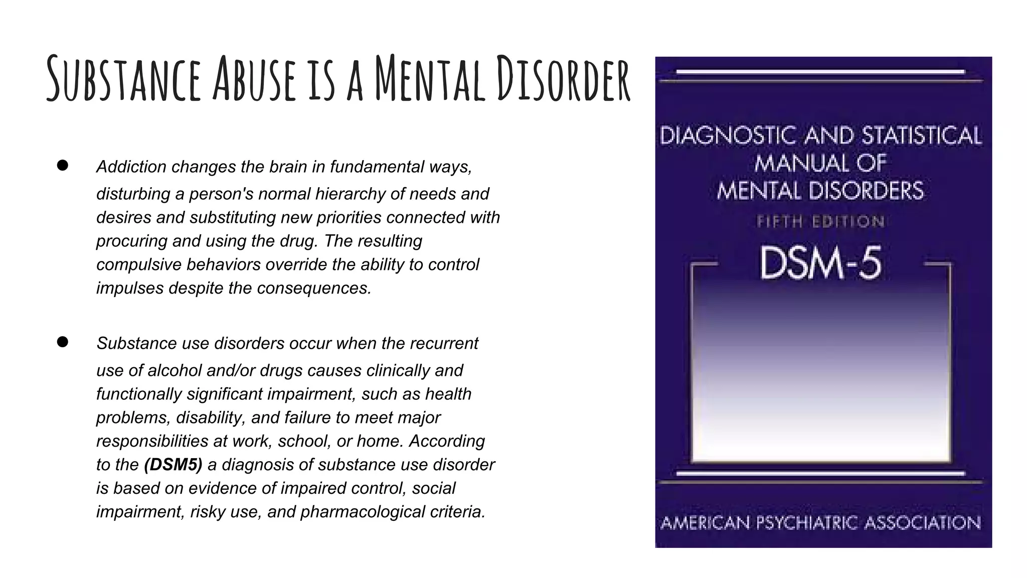 Substance Abuse and Mental Health Disorders | PDF